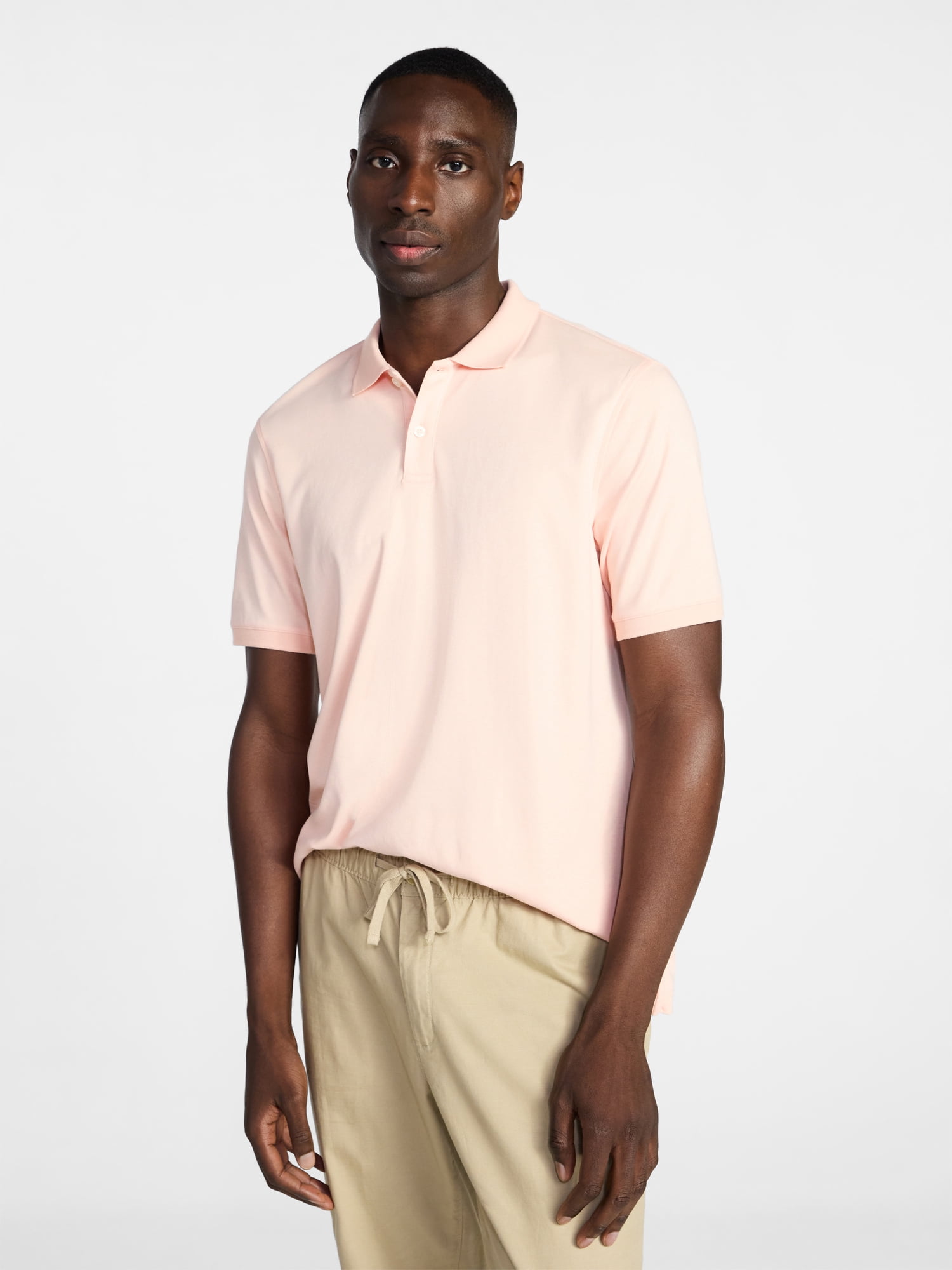 George Men's and Men's Big & Tall Short Sleeve Interlock Polo Shirt ...