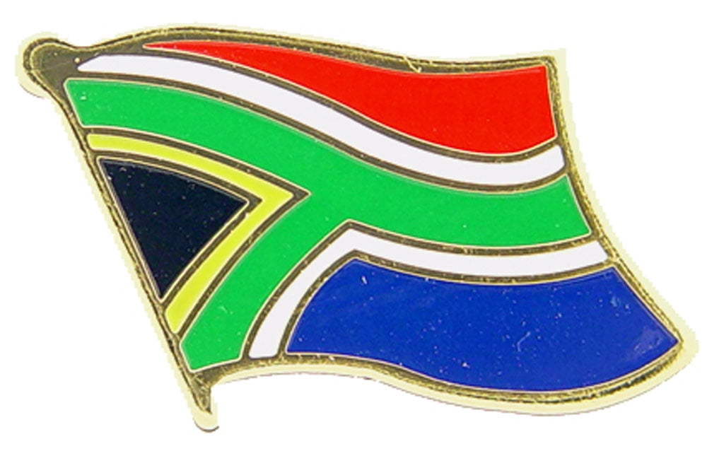 INTERNATIONAL FLAG "SOUTH AFRICA" PIN, Officially Licensed Patriotic ...