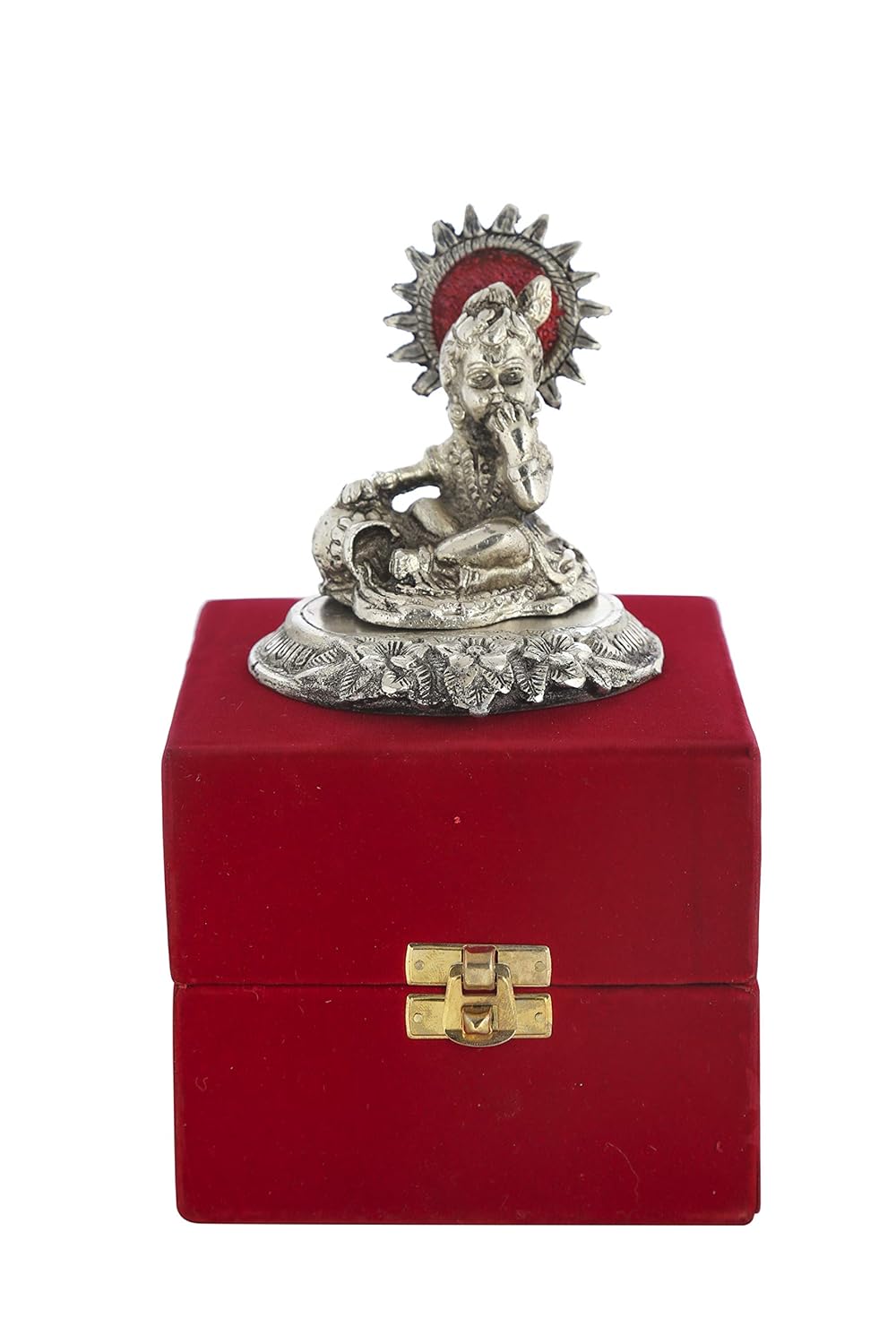 INTERNATIONAL GIFT Silver Plated Laddu Gopal Idol Oxidized Finish with ...