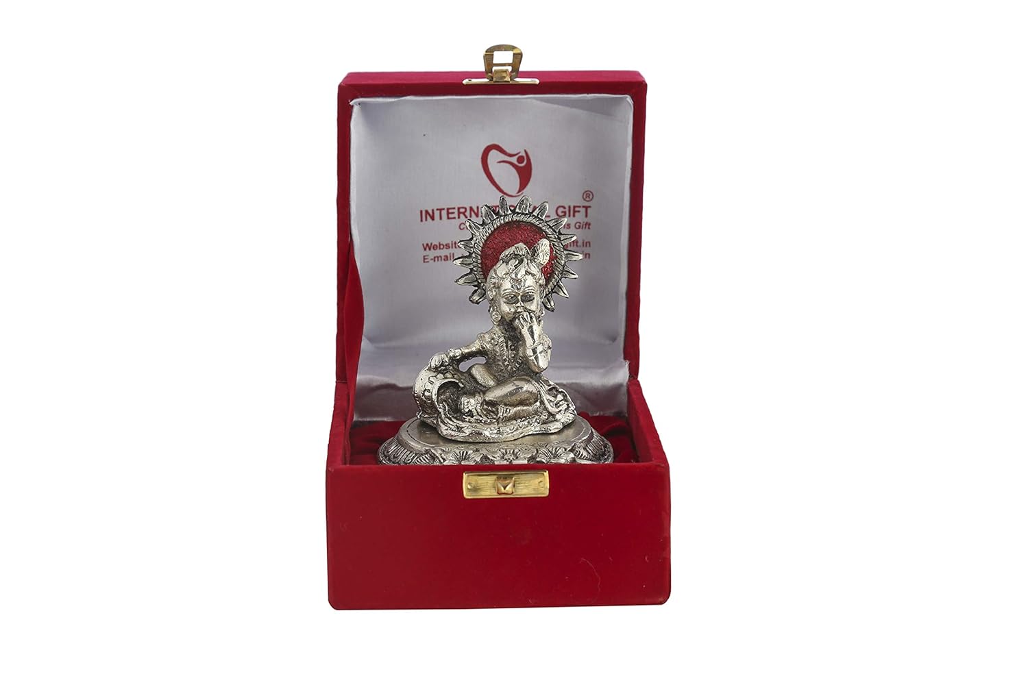 INTERNATIONAL GIFT SilverPlated Laddu Gopal Idol Oxidized Finish with ...