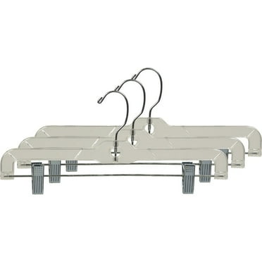INTERNATIONAL HANGER Black Satin Padded Top Hanger with Studs for ...