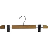 INTERNATIONAL HANGER Natural Low Profile Wood Bottom Hanger, 10 Pack ...