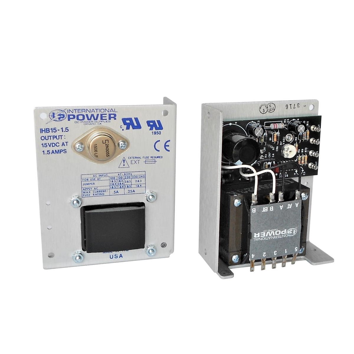 INTERNATIONAL POWER IHB15-1.5, Linear Power Supplies +15V 1.5A PWR SPLY - Walmart.com