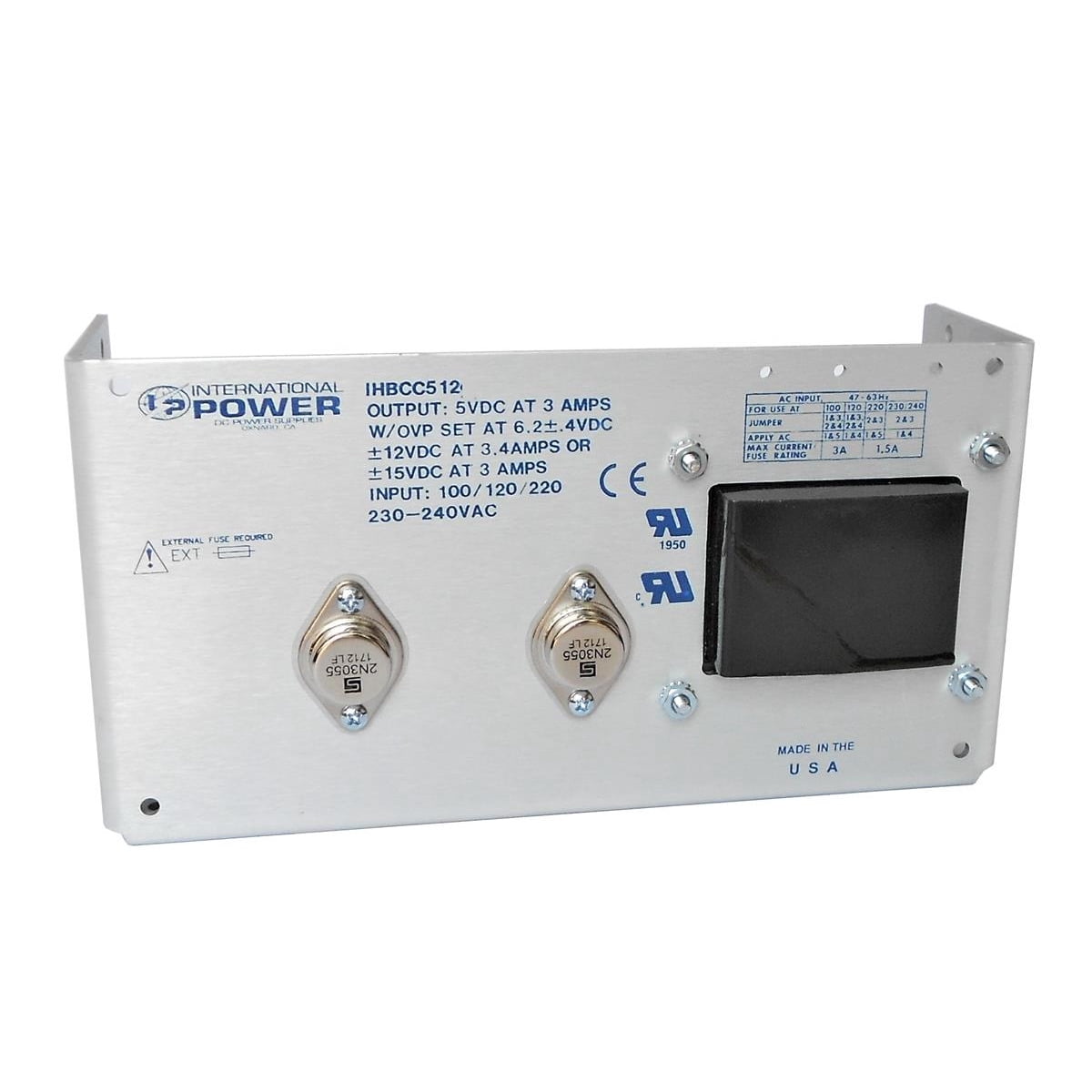INTERNATIONAL POWER IHBCC512, Linear Power Supplies 5 12/15V PWR SPLY ...