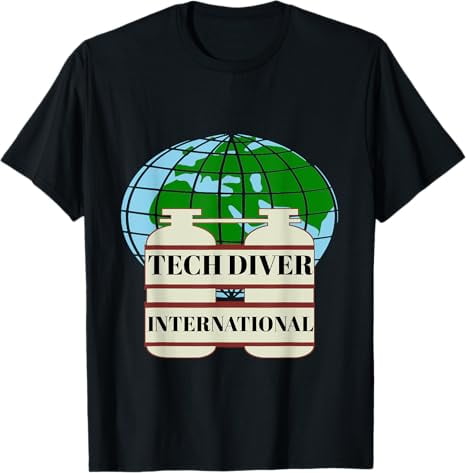 INTERNATIONAL TECHNICAL DIVER WORLD MAP DESIGN T-Shirt - Walmart.com