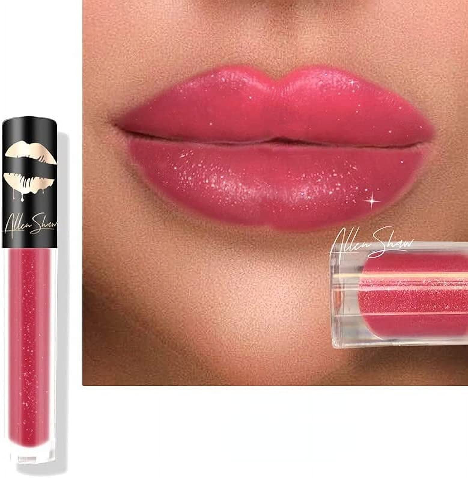 INTEROOKIE Lip Glaze Bling matte Lip Colo Lipstick Crystal Diamond Fine ...