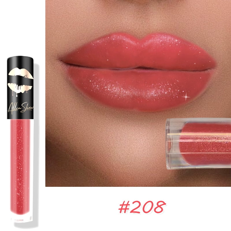 INTEROOKIE Lip Glaze Bling matte Lip Colo Lipstick Crystal Diamond Fine ...
