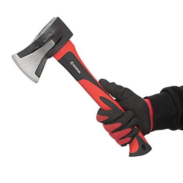 "INTERTOOL 15"" Steel Splitting Hatchet - 2.2 lbs Small Wood Camping ...