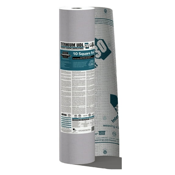 INTERWRAP UDL30 Roof Underlayment Roll, 250 ft L, 48 in W, Synthetic ...