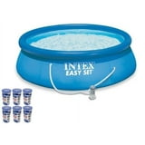 "INTEX Quick Outdoor 15' x 48"" Easy Set Swimming Pool Kit with Cover ...