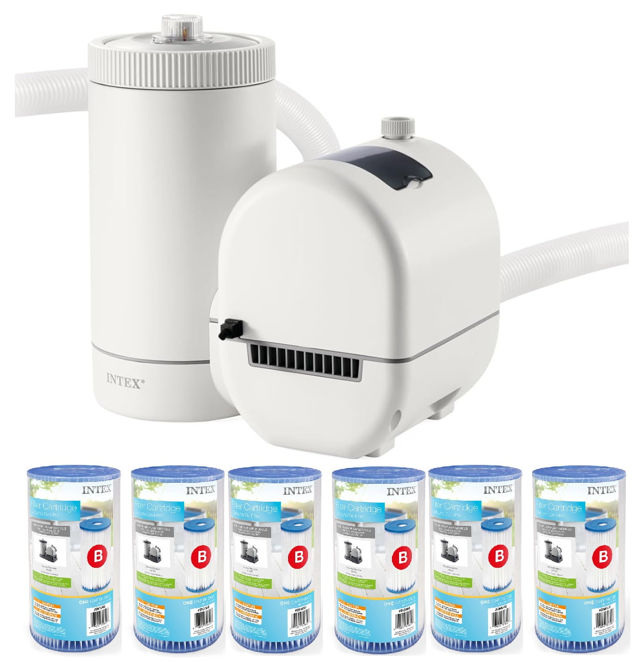 Intex Above Ground 2500 GPH Krystal Clear Pool Filter Pump with GCFI ...