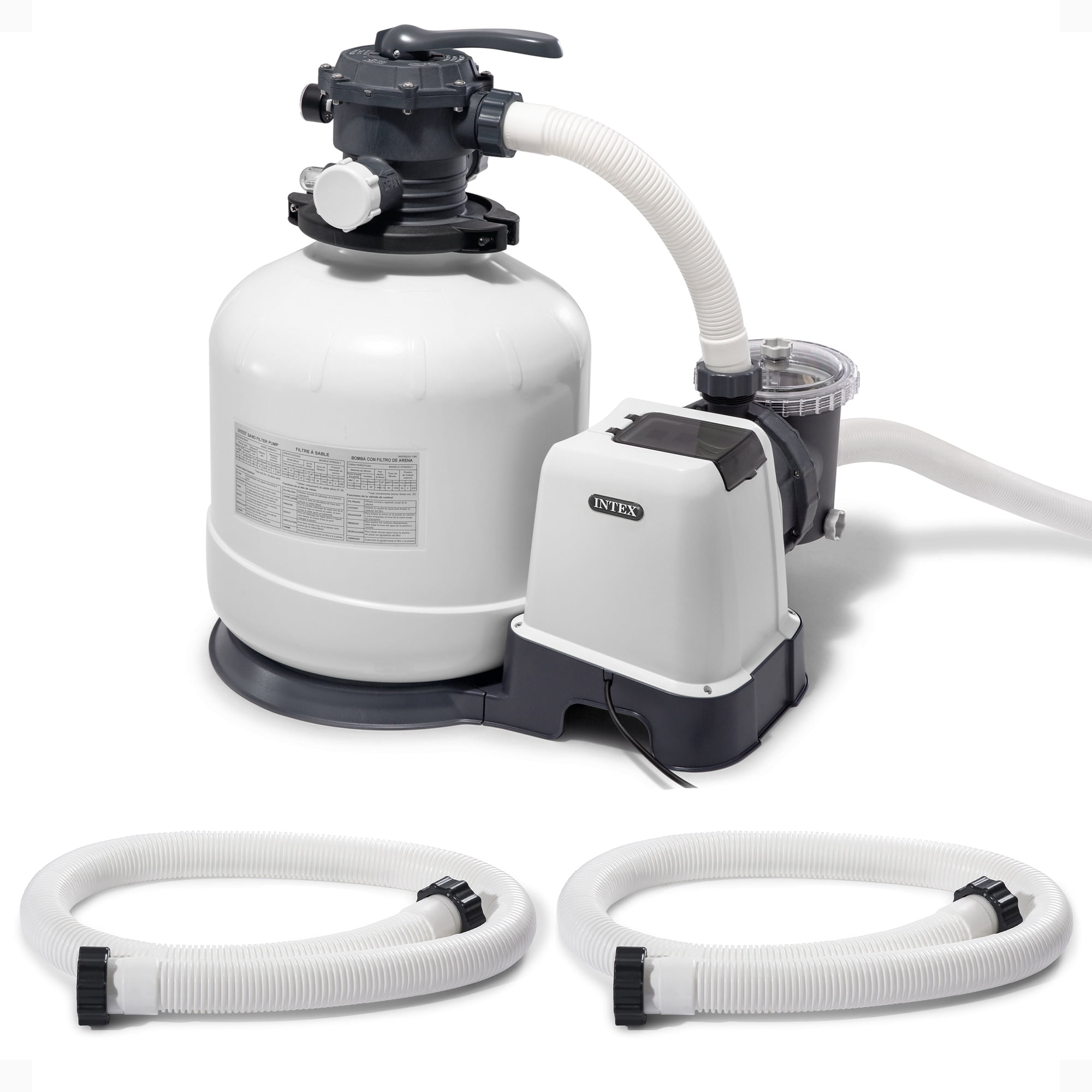 "INTEX Above Ground Pool Sand Filter Pump with 3000 GPH & 1.5"" Pump ...
