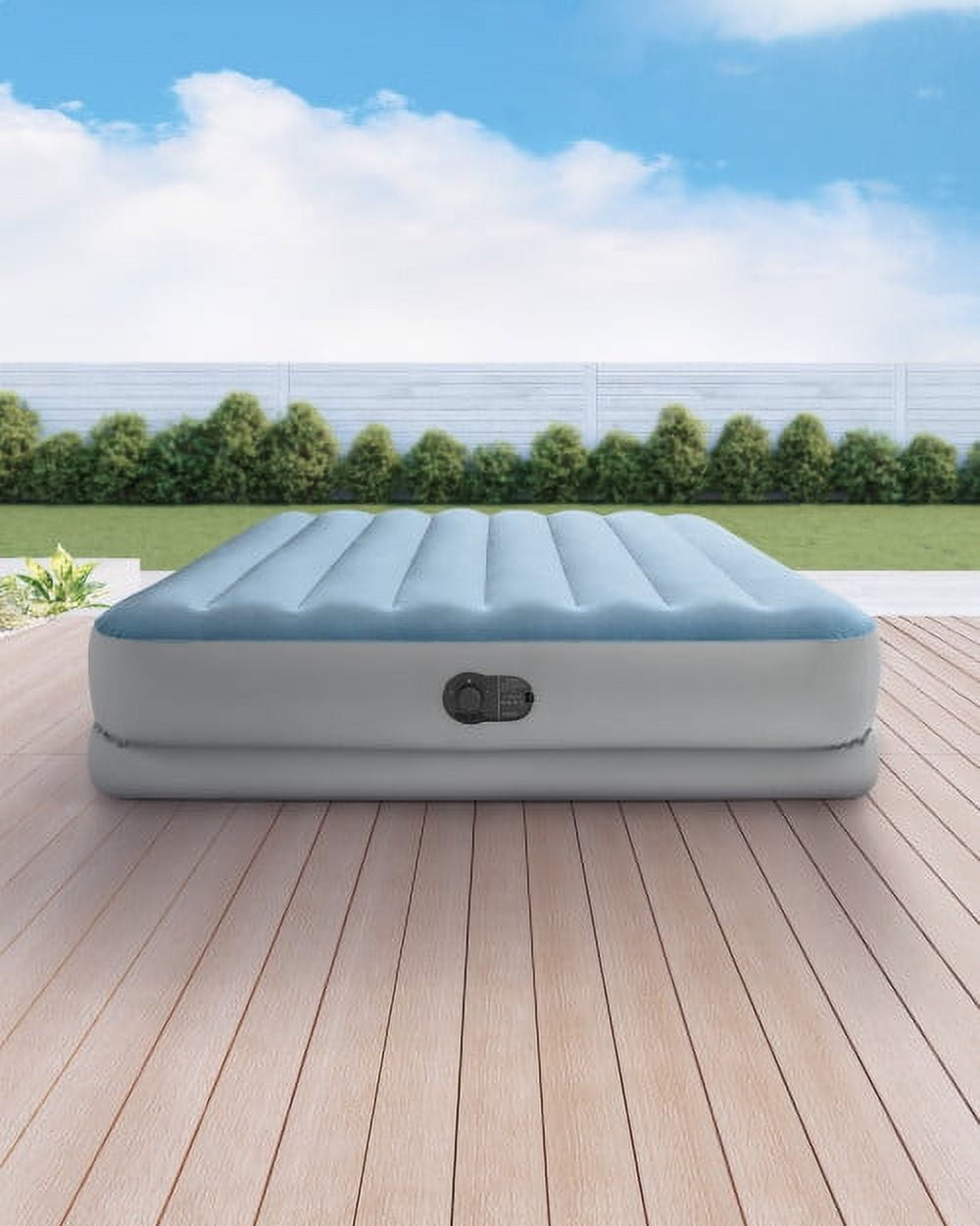 INTEX 64159E Mid-Rise Queen Air Mattress with Built-in USB Pump, 14in ...