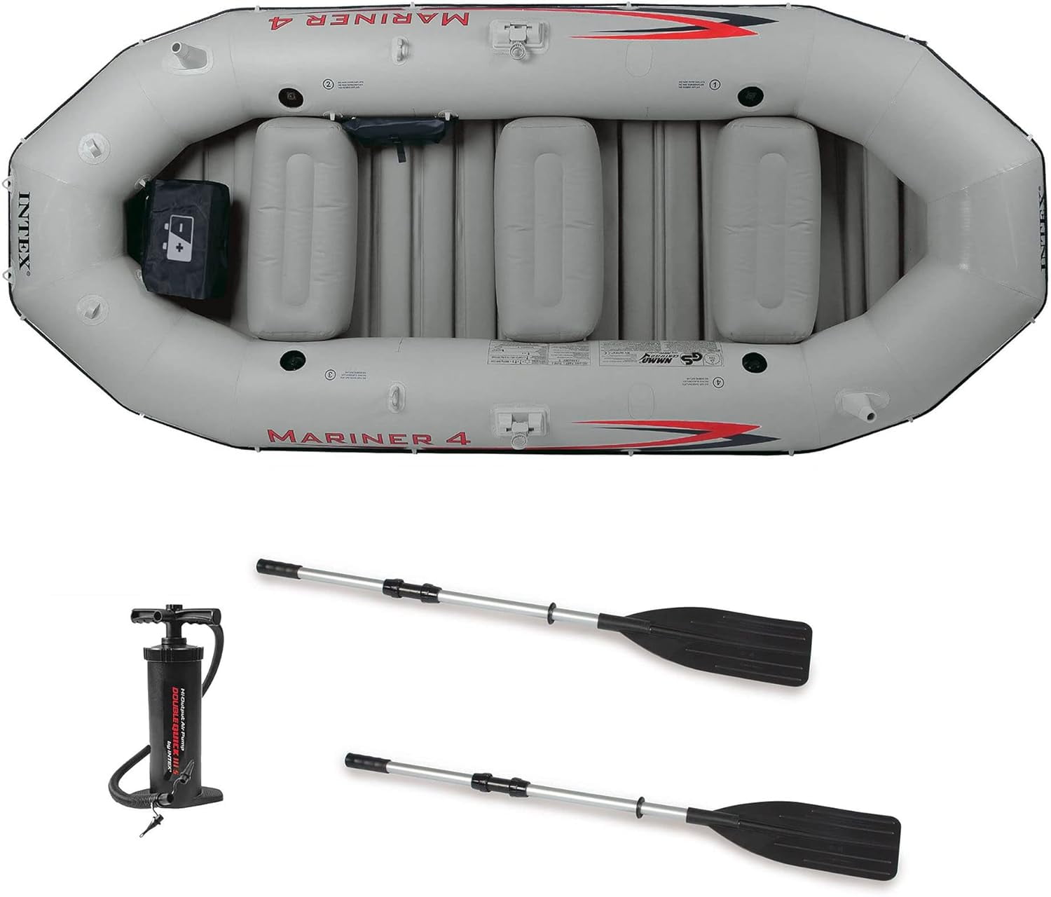 INTEX 68376EP Mariner 4 Inflatable Boat Set: Includes Deluxe 54in ...