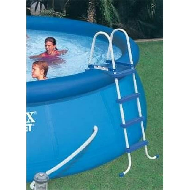 "INTEX Above Ground 48"" Pool Ladder with Safety Barrier, Durable Steel ...