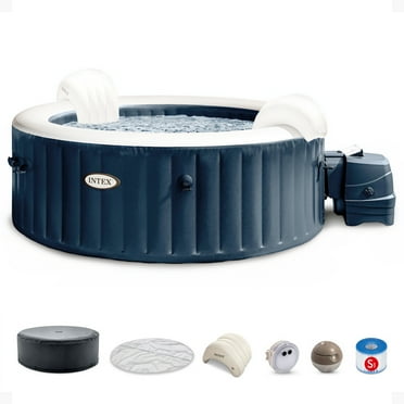 Intex: PureSpa: Sahara Tan Inflatable Hot Tub Set - 4 Person - 77 ...