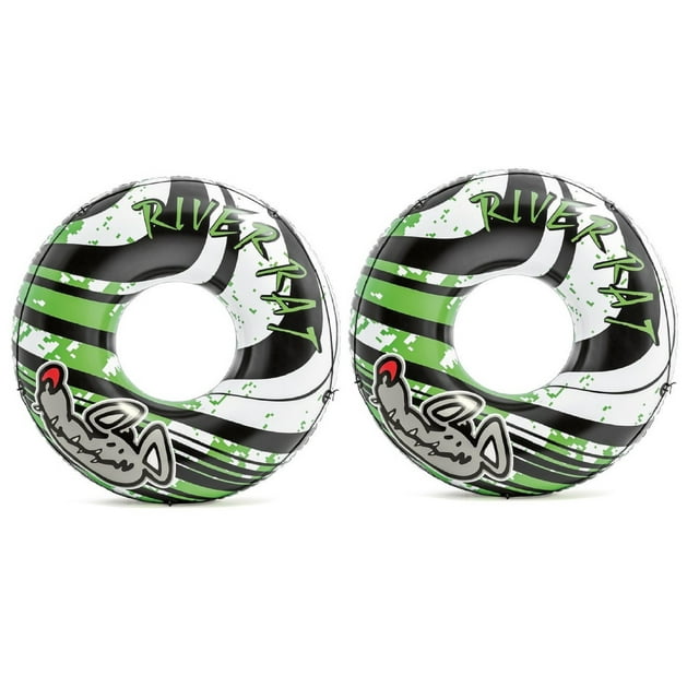 INTEX River Rat Inflatable Floating Tube Raft 68209E 2-Pack - Walmart.com