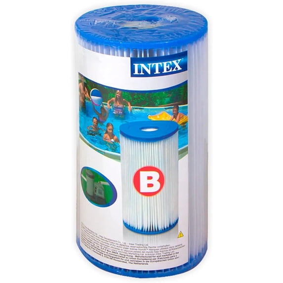 INTEX USA Made Type B Filter Cartridge for Pools, Easy to Clean Dacron ...