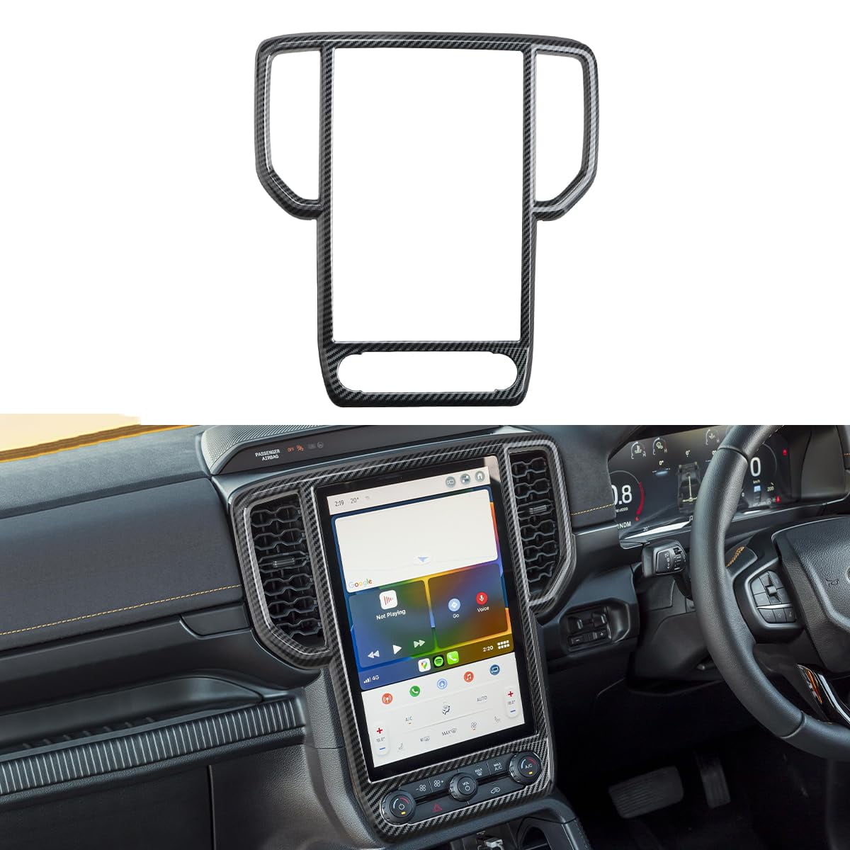 INTGET 12.4-inch Navigation Screen RRF12 Panel Cover for Accessories ...