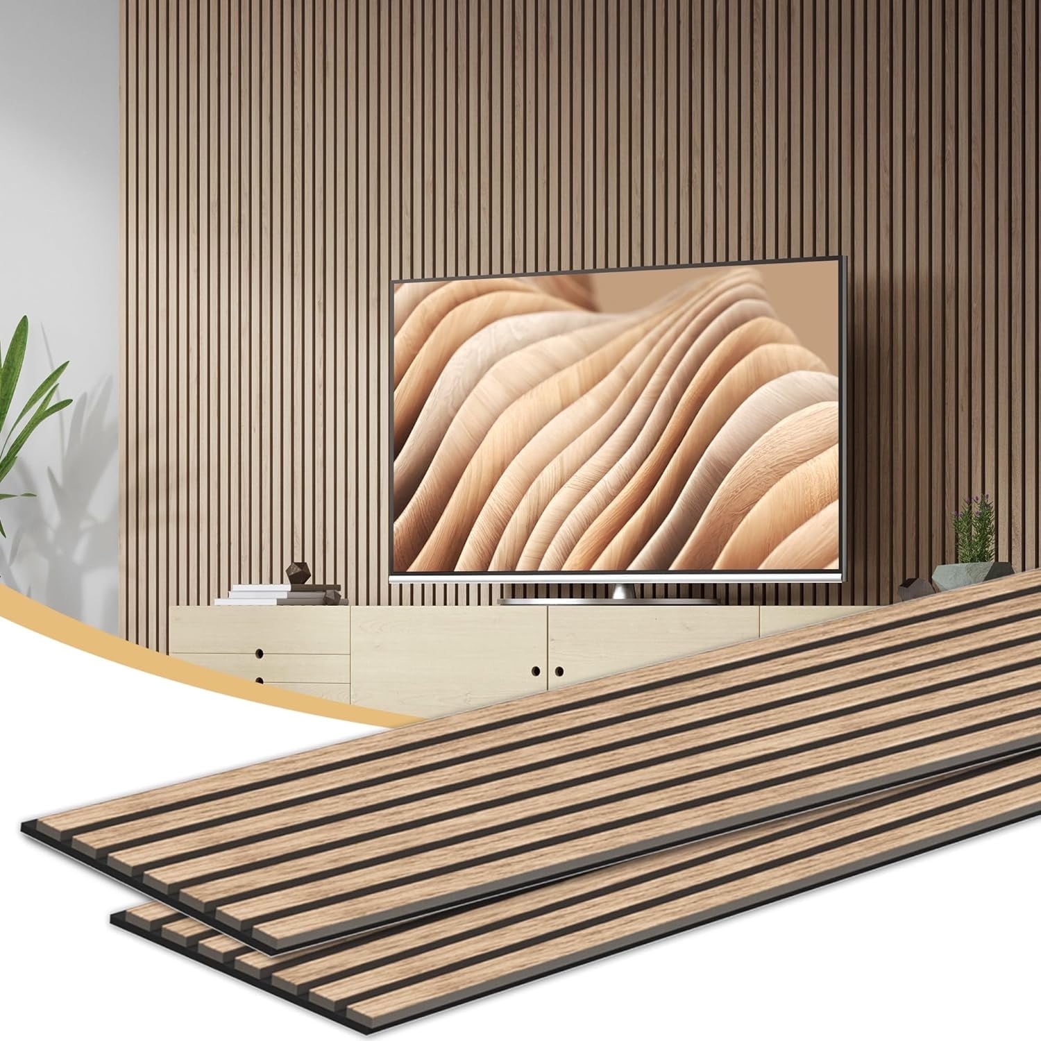 INTIGE 2Pcs Soundproofing Panels, 92.5'' X 11.02'', Soundproofing Wall ...