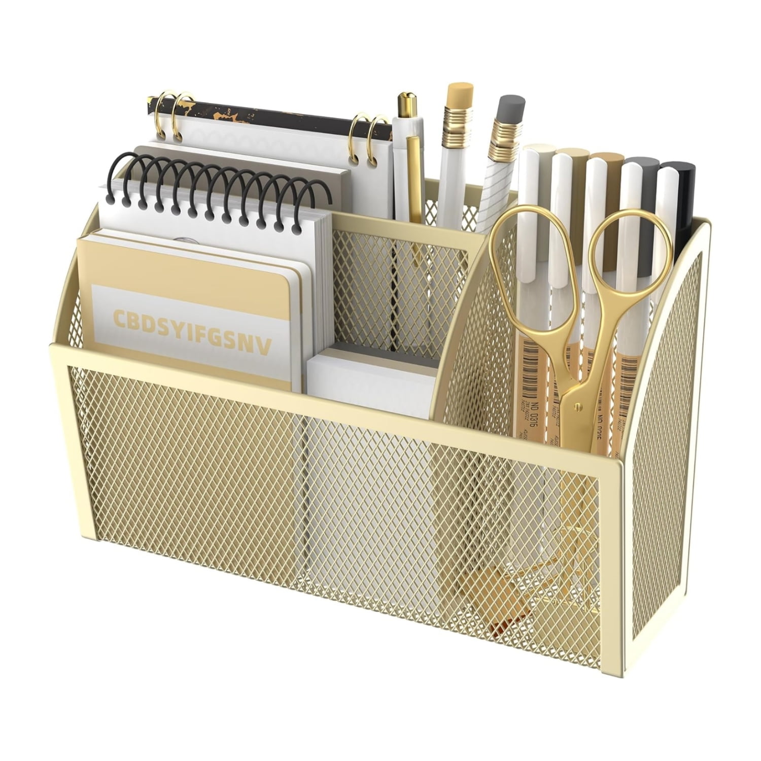 INTIGE 3-Grid Magnetic Storage Box with Pen Holder Magnetic Organizer ...