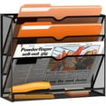 INTIGE 4-Tier Metal Pocket Wall Mount Folder Letter Sorter, Office Home ...