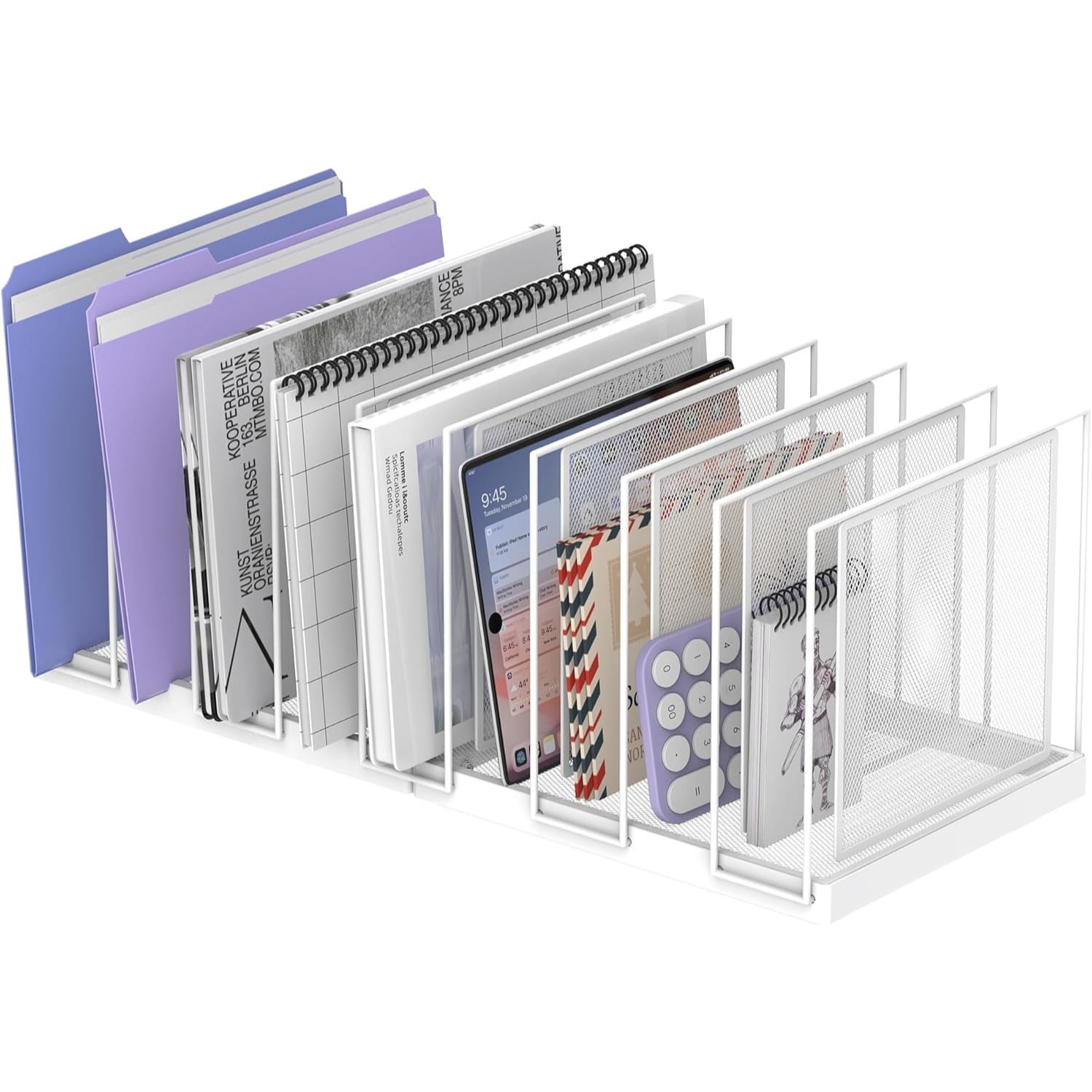 INTIGE Desktop File Sorter, Vertical File Folder, Mail Sorter Organizer ...