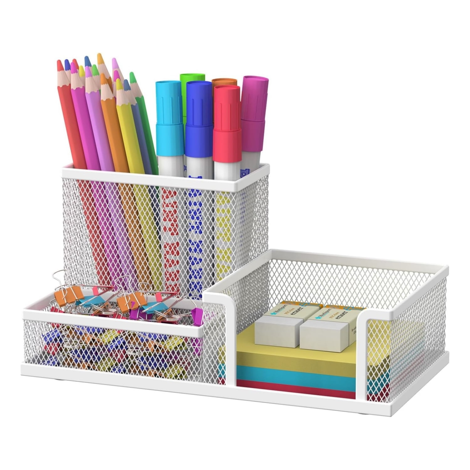 INTIGE Mesh Pen Holder Desk Organizer, Office Supplies Pencil Storage ...