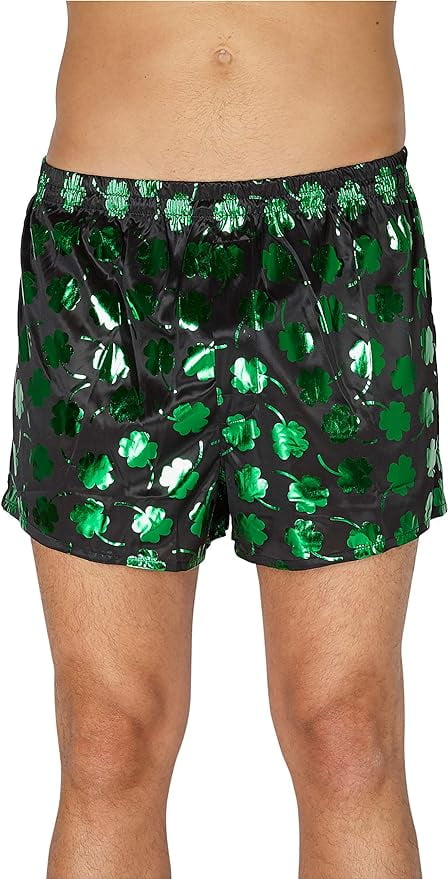 INTIMO Mens St. Patrick's Day Shamrock Boxers - Walmart.com