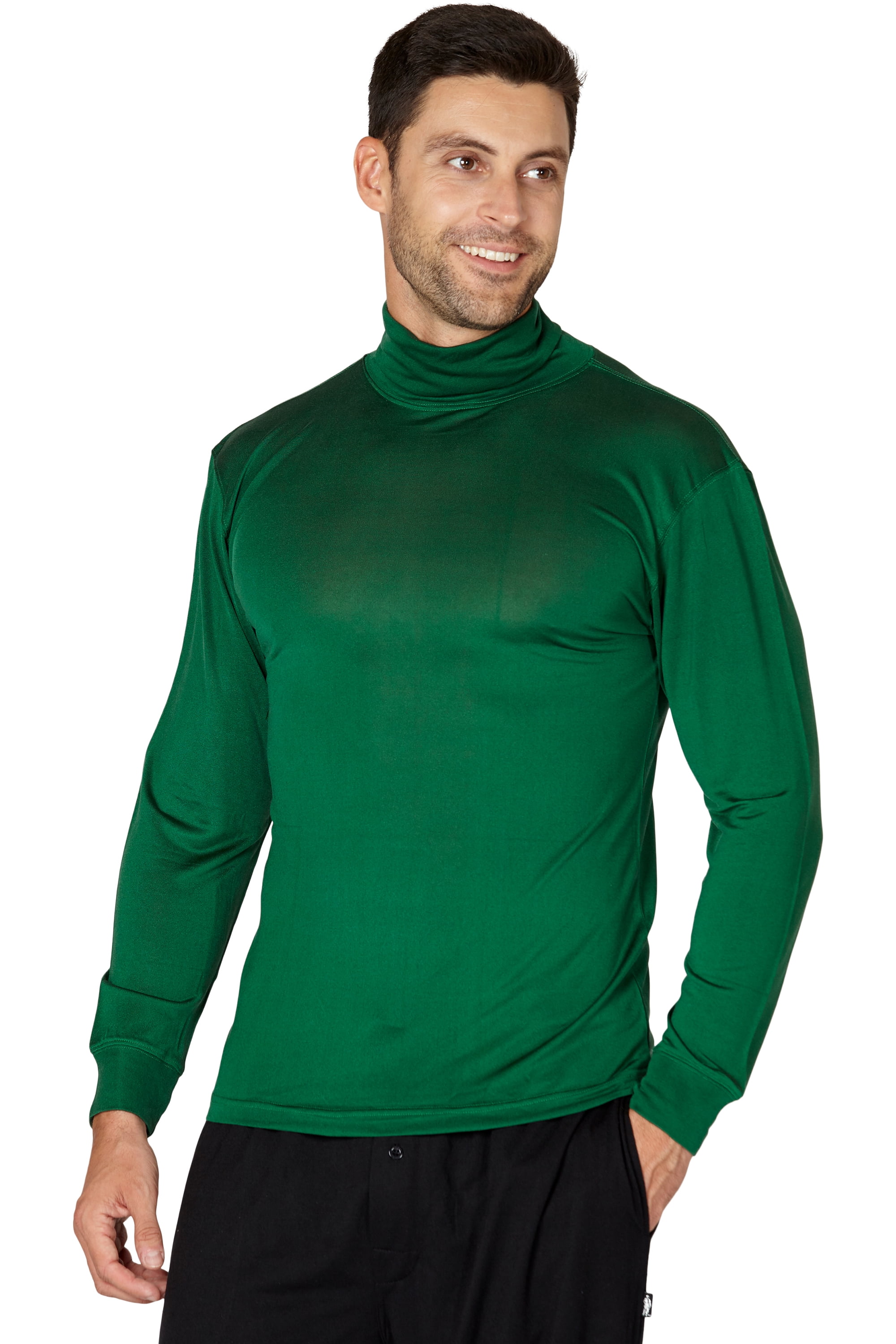 INTIMO Silk Unisex Fold-Over Turtleneck Long Sleeve Shirt - Walmart.com