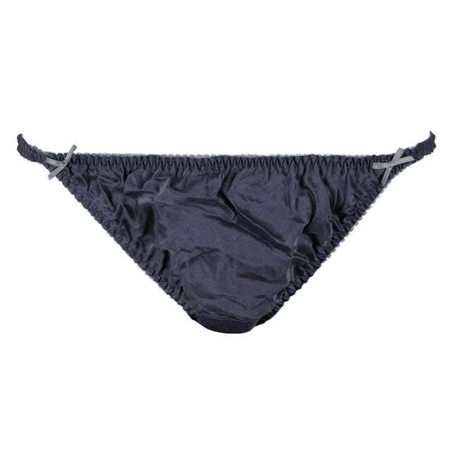 INTIMO Womens Classic Silk String Bikini Underwear - Walmart.com