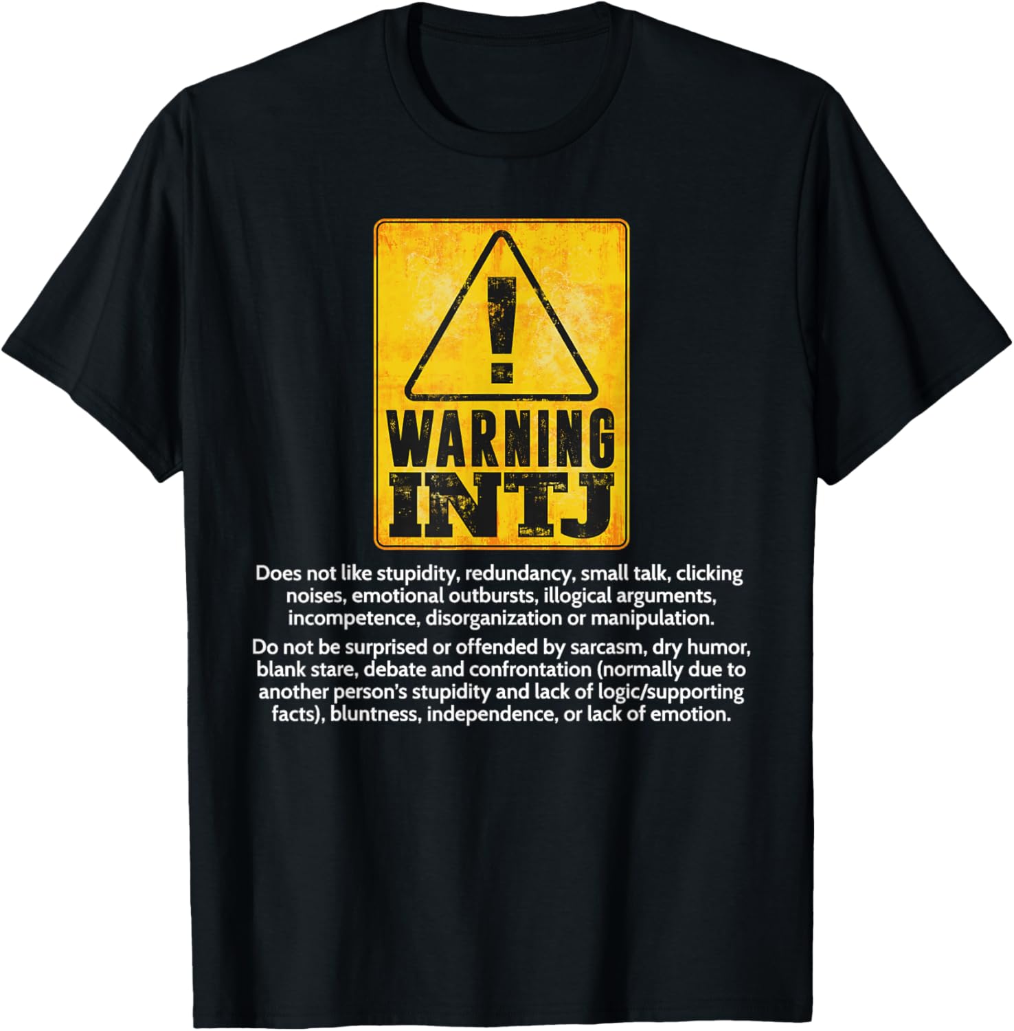 INTJ Personality Type Introvert Thinker Men Women Architect T-Shirt ...