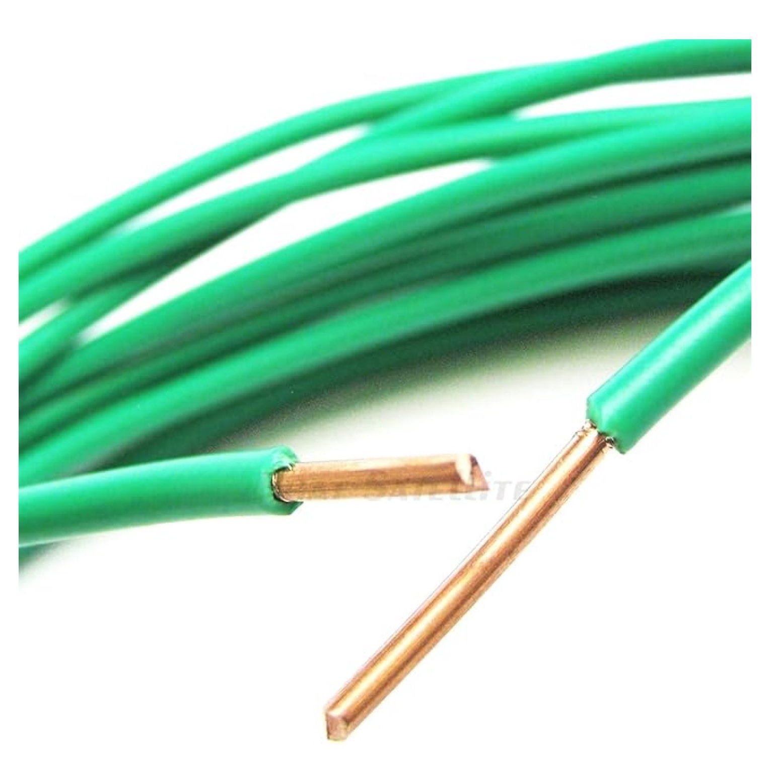 INTL 225ft 12AWG Green THHN PVC Jacketed Solid Copper Grounding Wire UL ...