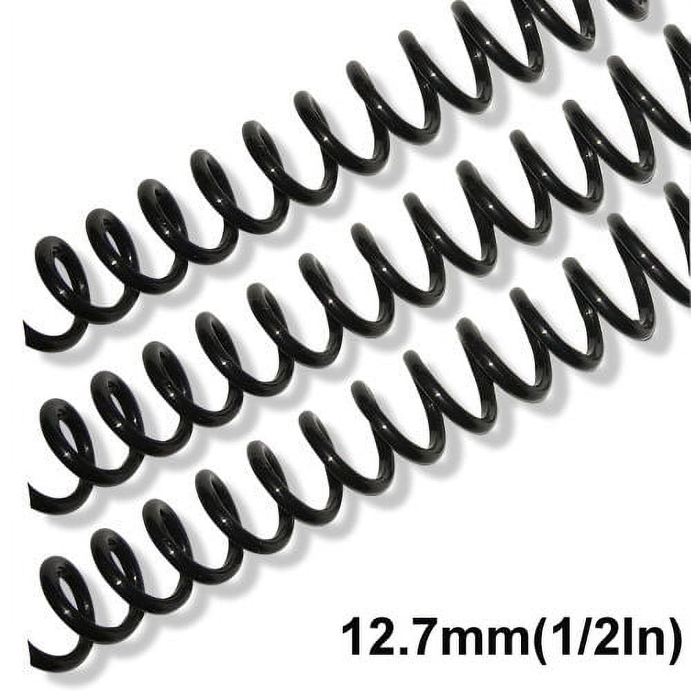 INTSUPERMAI 100pcs 1/2inch Plastic Spiral Coil Supply for Binder ...