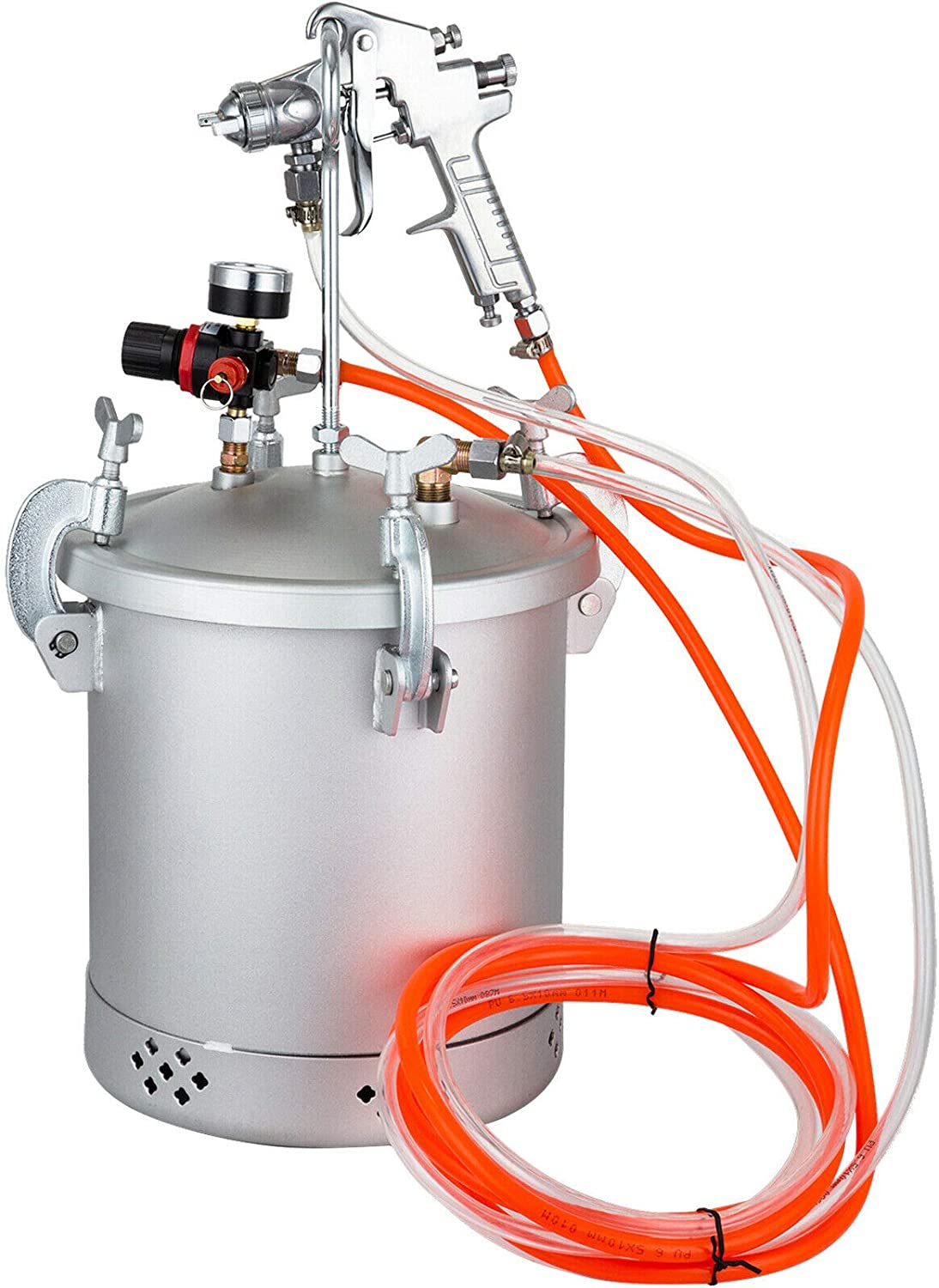 INTSUPERMAI 10L Paint Pressure Barrel Tank with 3.5 Caliber Spray Gun ...