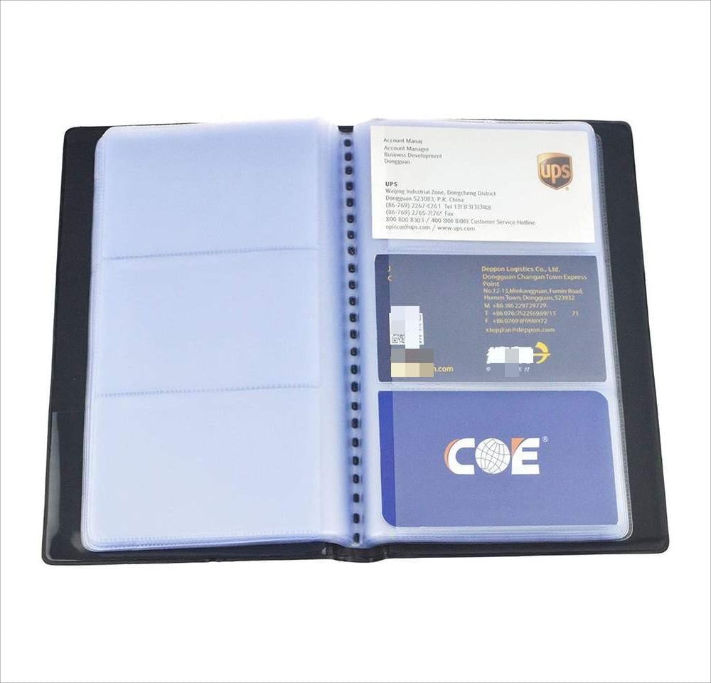 INTSUPERMAI PU Leather Business ID Credit Card Holder Booklet with 120 ...