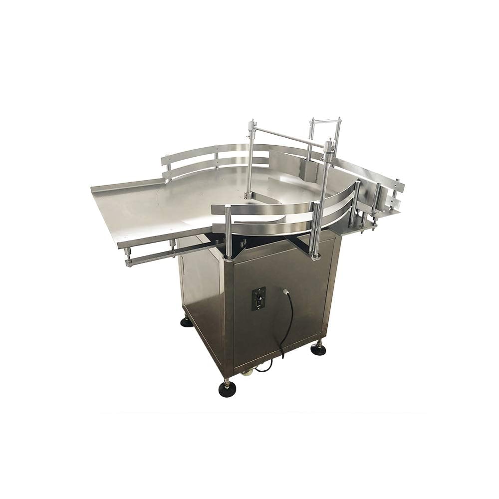 INTSUPERMAI 31.5" Round Bottle Accumulation Table Bottle Turn Table ...