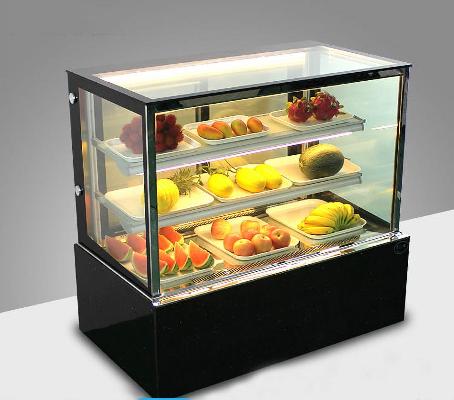 INTSUPERMAI 35" Commercial Countertop Refrigerated Cake Showcase Bakery ...