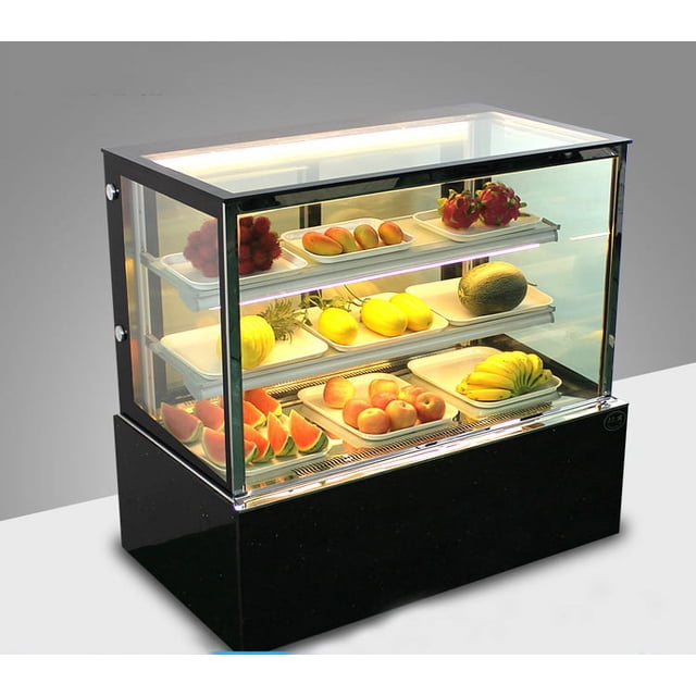 INTSUPERMAI 35" Commercial Countertop Refrigerated Cake Showcase Bakery ...