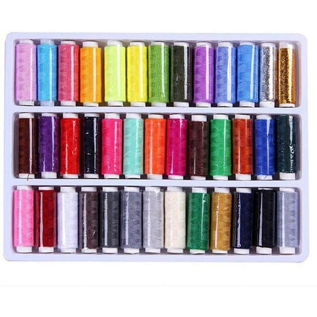 INTSUPERMAI 39rolls 109 Yard Mixed Colors Sewing Thread Set All Purpose ...