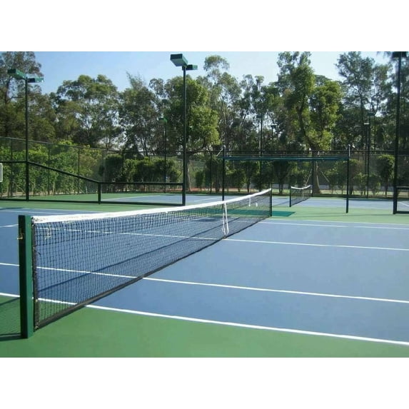 INTSUPERMAI 42ft (12.8m*108cm) Tennis Net Tennis & Racquet Sports Drop ...