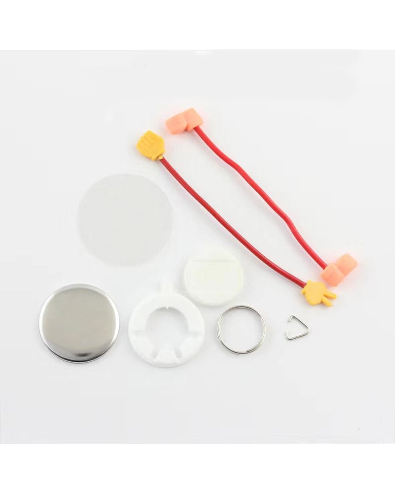 INTSUPERMAI 44mm Tinplate cartoon Button Key Chain Badge Parts 100 Sets ...