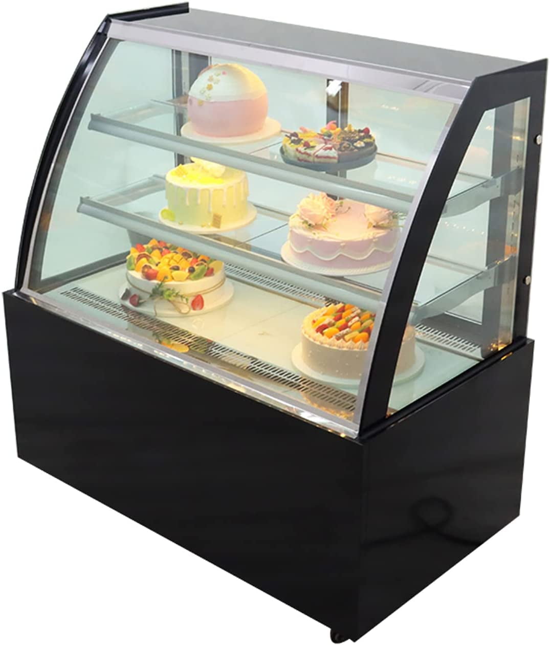 INTSUPERMAI 47" Arc Cake Refrigerated Showcase Bakery Display Cooling ...