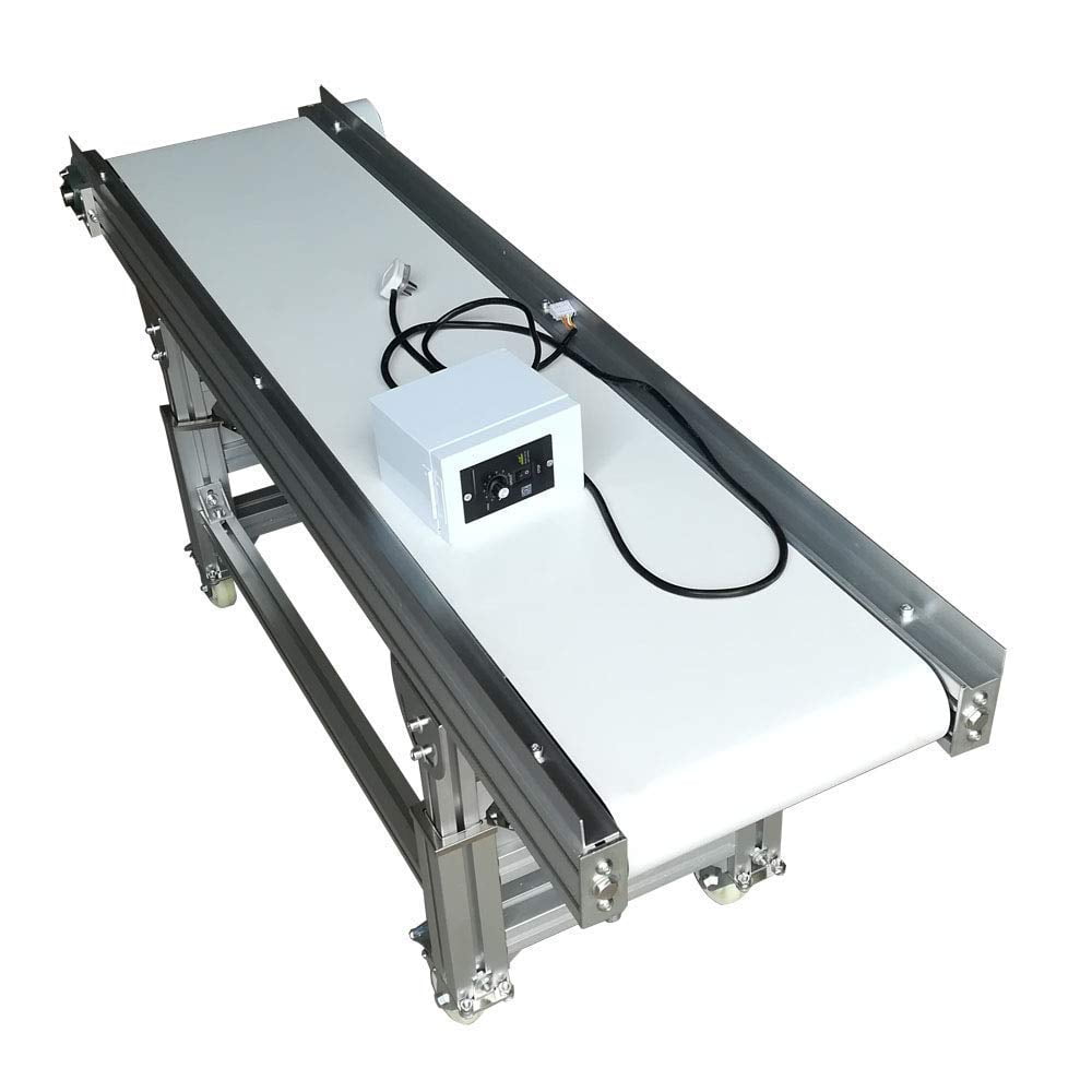 INTSUPERMAI 59"*11.8" PVC Flat Belt Conveyor Industrial Conveyor ...