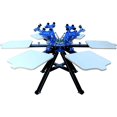 INTSUPERMAI 6 Color Silk Screen Printing Press Manual Screen Printing ...