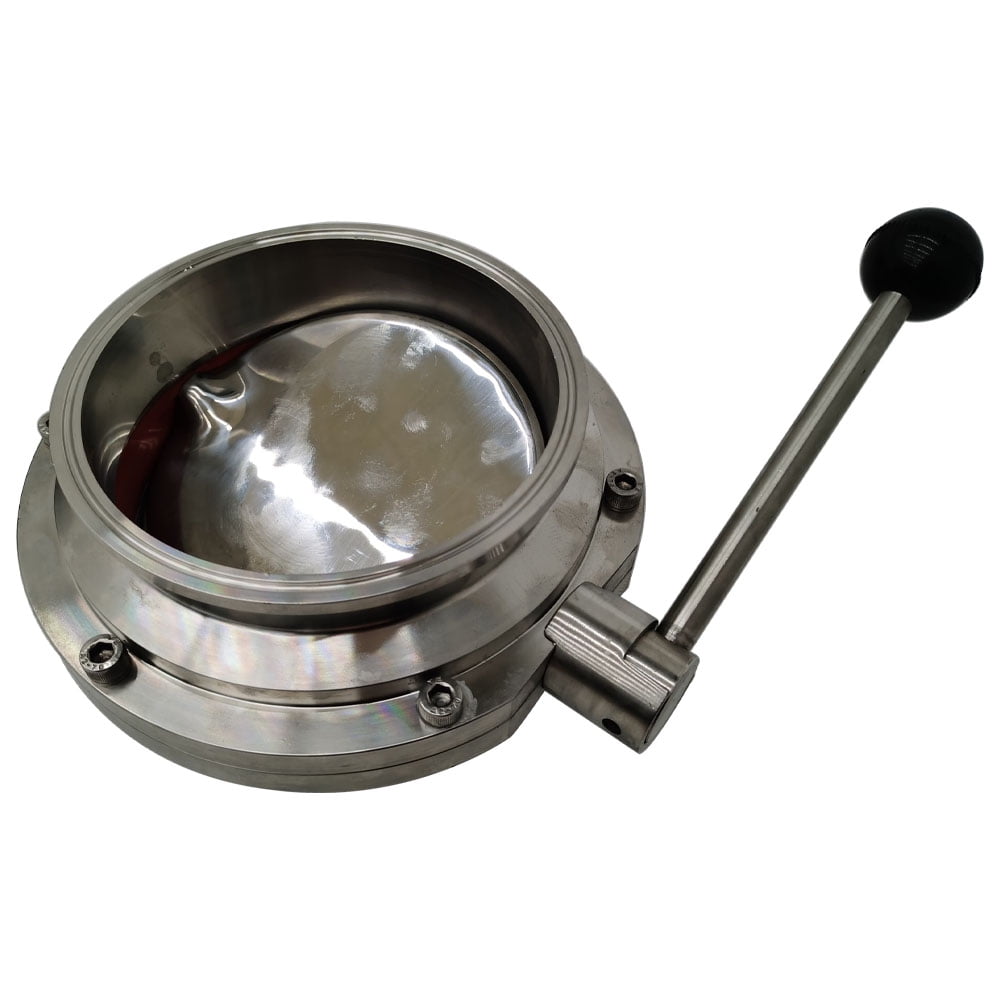 INTSUPERMAI 6inch Butterfly Valve Sanitary Tri-Clamp TriClamp Valve ...