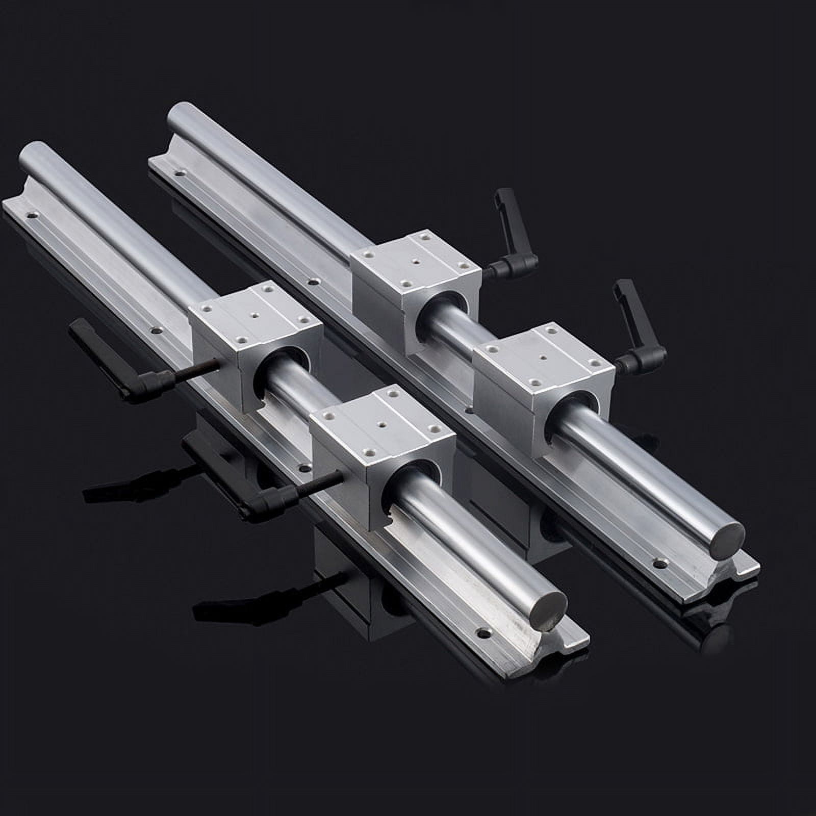 INTSUPERMAI Aluminum Cylindrical Guide Linear Slide Rail Supported ...