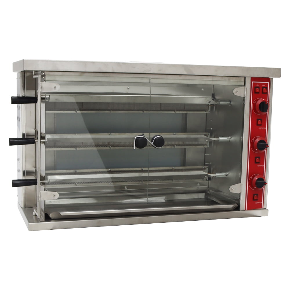 INTSUPERMAI Chicken Rotisserie Oven Gas Rotary Chicken Grill Machine 3 ...