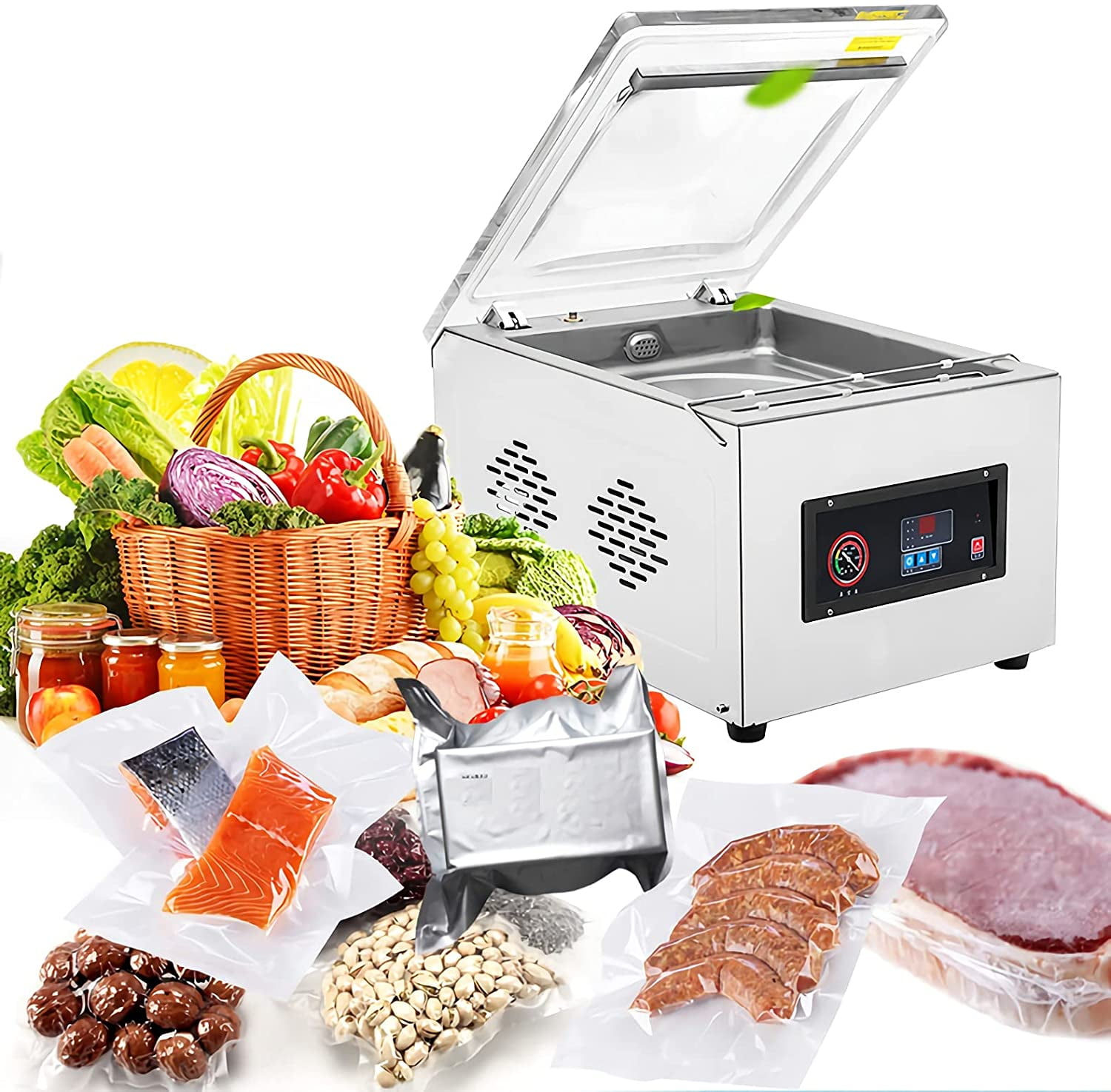 INTSUPERMAI Commercial Vacuum Sealer Machine Kitchen Food Sealer ...