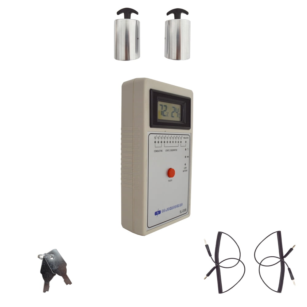 INTSUPERMAI Digital Electrostatic Field Meter Static Surface Resistance ...
